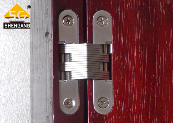 Professional American Hinge / Invisible Zamak Concealed Hinges For Thick Doors 30mm