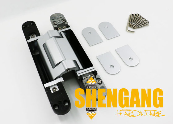 GB Zinc Alloy Concealed Door Invisible German Hinges / Zamak Hinge Hardware 180 Degree