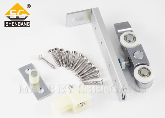 Zinc Alloy Sliding Door Hardware , Adjust Slide Door Roller Hanging Pulleys