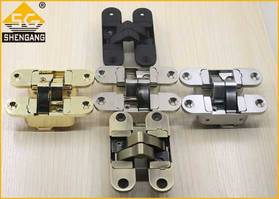 180 Degrees Zinc Alloy 3D Adjustable Concealed Hinge For Swing Door