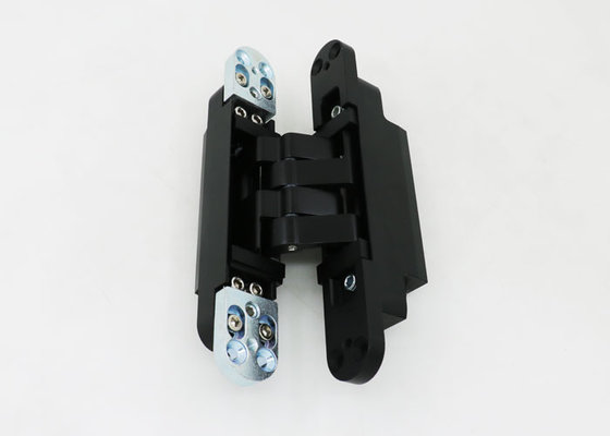 Flush Commercial Invisible Door Hinges Concealed Adjustable Black 220 Lbs 100kg