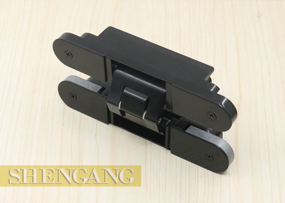 Burglar Resistance Invisible Door Hinges Adjustable Black For Exterior Doors