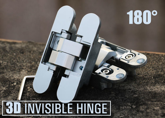 3D Adjustable Zinc Alloy Concealed Italian Hinges For Wooden Door