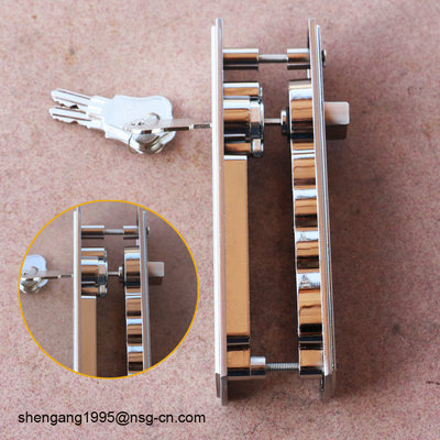 Sliding Door Lock Handle Decorative Zinc Alloy Sliding Door Key Lock / Handle