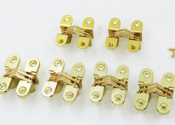 180 Degree 44 Mm Zinc Alloy Firm Furniture Wooden Box Hidden Hinge Easily Installed