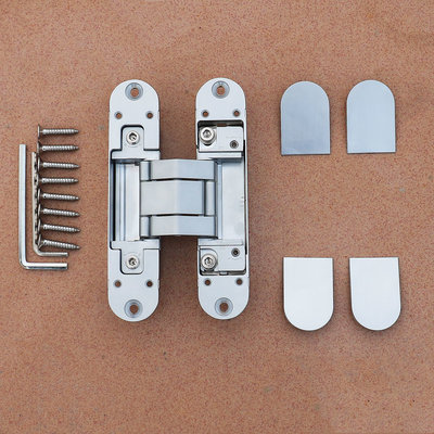 Three Ways 180 degree Adjustable Invisible Hinges for Interior Doors