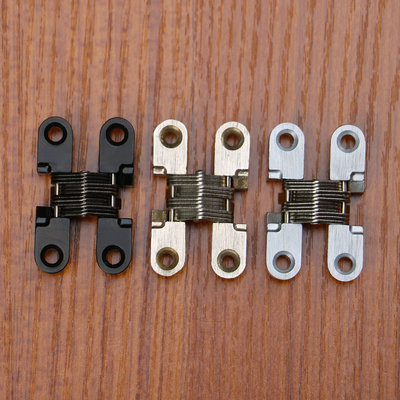 Kitchen Fittings Hardware Zinc Alloy Hidden Hinge Invisible Folding Door Concealed Cross Hidden Hinges