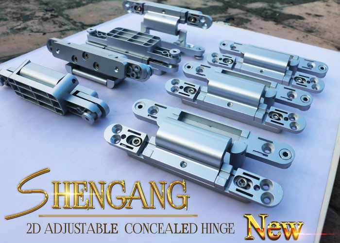 Zinc Alloy Concealed 180 Degree Adjustable Door Hinges For Rebated Doors