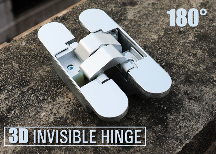 110X24X29/25 mm Zinc Alloy 180 Degree Opening Concealed Hinges For Folding Door