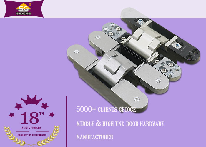 3D Adjustable German Hinges With Die Casting Zinc Alloy Concealed Door Hinge