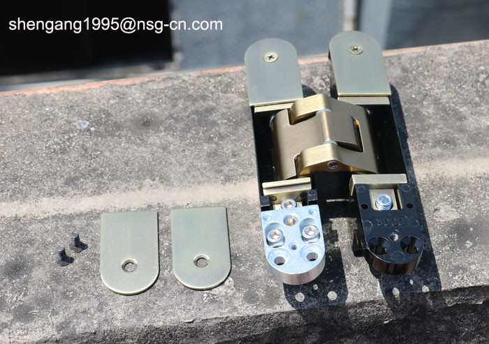 Zinc Alloy 3D Adjustable Hinge 40mm Door Thickness For 80 - 100 kg Door Weight