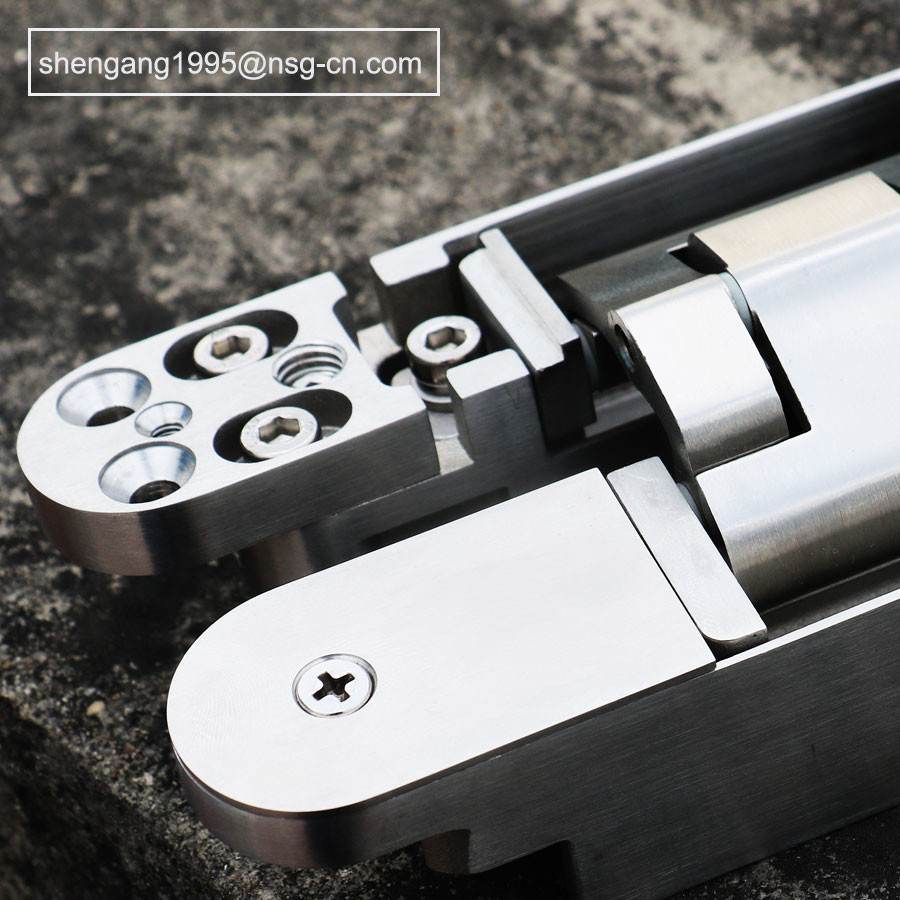 Full Stainless Steel 304 Adjustable Door Hinges 180 Open Loops 160 * 28 * 28 * 32mm