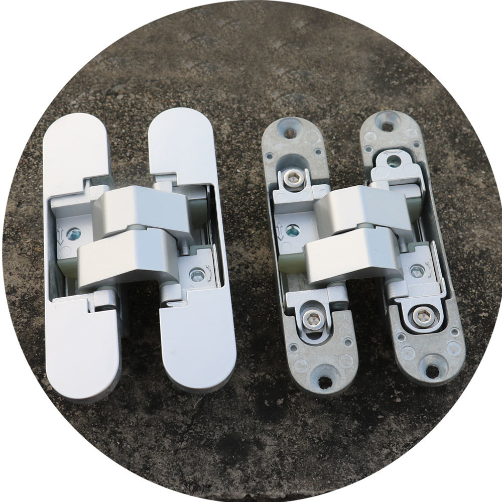 3d concealed hinges Zamac invisible hinge 180 degree adjustable hinges