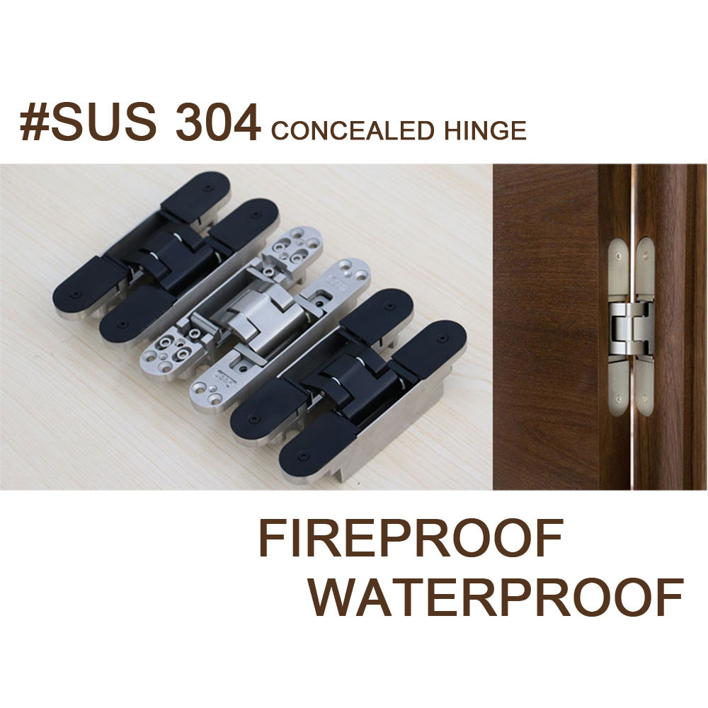 sus 304 stainless steel adjustable invisible hinge