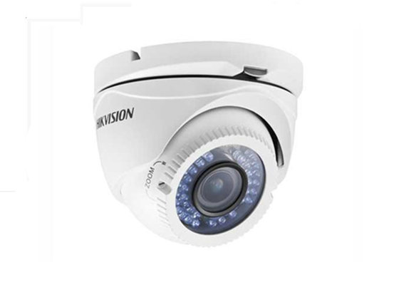 Outdoor Hikvision TVI Camera CMOS , Vari Focal Lens Turret Dome Camera