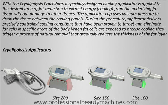 Dual Cryo Heads Cryolipolysis Slimming Machine , Fat Dissolving Machine 4 Handles