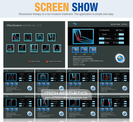 Touch Screen Shockwave Therapy Device For Chronic Pain Relief Noninvasive