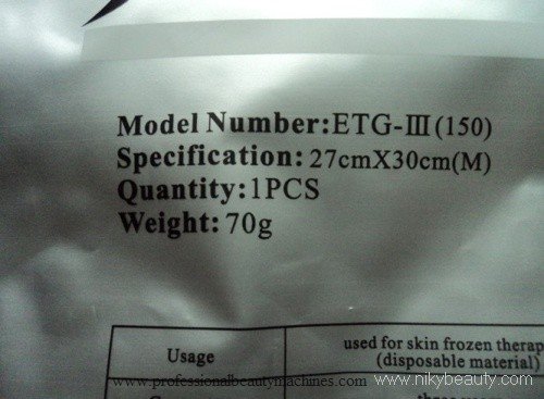 Cryo Antifreeze Membrane Pad For Cryolipolysis Fat Freeze Slimming Machine