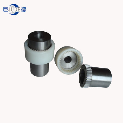 Nylon curved tooth precision gear coupling with nylon sleeve