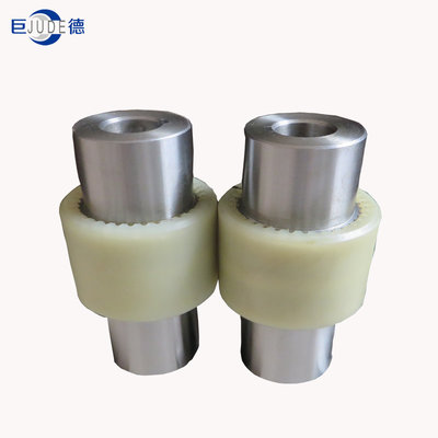 Nylon curved tooth precision gear coupling with nylon sleeve