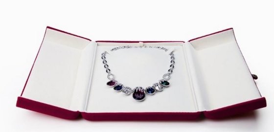 Button Jewelry Velvet Box Great Presentation Necklace Pendant Packaging Display supplier