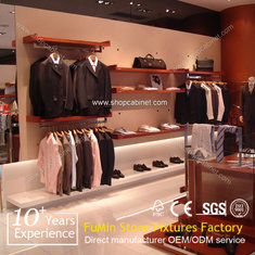 China Metal hanging garment display shelf/clothing display stand supplier