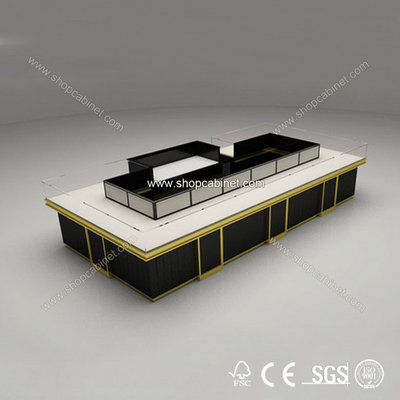 Black glass display Jewelry Showcase for Store supplier