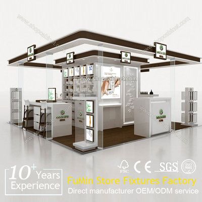 wholesale cosmetic display cabinet and showcase /wood makeup cabinet supplier