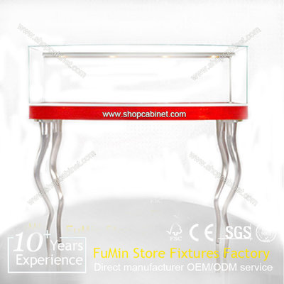 Fashion wooden jewelry accessory display stand mirror cabinet supplier