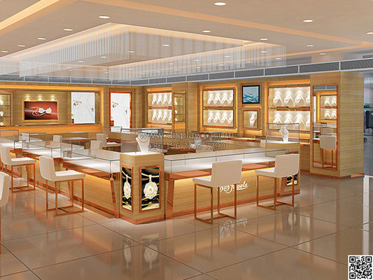 Nice praticial jewelry display showcase with lock aluminum watch stand supplier