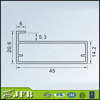 China kitchen chrome door handle cover drawer window metal aluminum furniture profile supplier