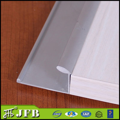 Decorations Application aluminum extrusion for kitchen cabinet door,3 meters length, anodized silver finish supplier