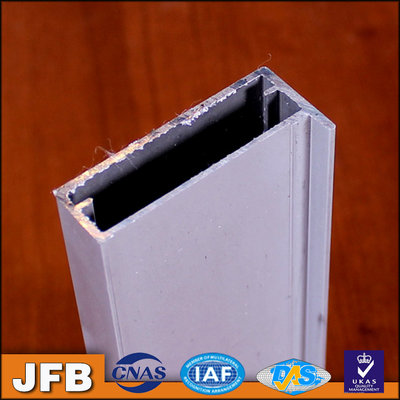 Item L007 3000meters anodized silver CNC aluminum anodized/powder coating electrophoretic kitchen cabinet frame profile supplier