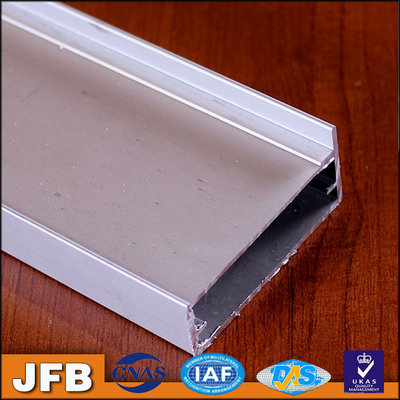 Item L007 3000meters anodized silver CNC aluminum anodized/powder coating electrophoretic kitchen cabinet frame profile supplier