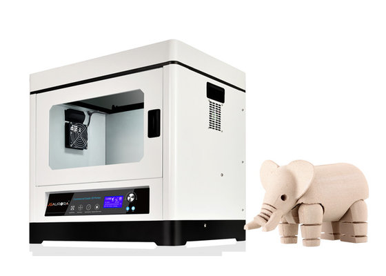 Portable White High Resolution 3D Printer Metal Frame Self Assembly