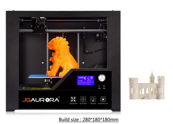 Rapid Prototype FDM DIY 3D Printers , Black Metal Industrial Grade 3D Printer