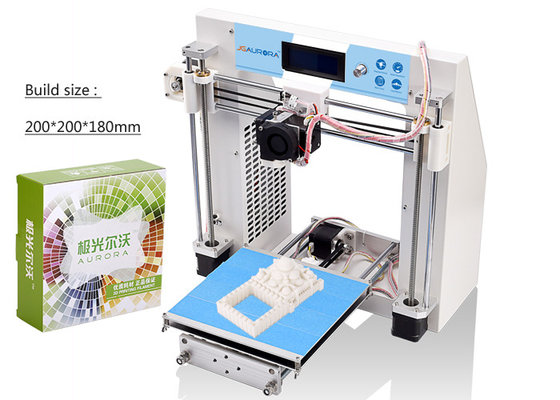 White Nozzle Large Area 3D Printer Heated Bed Home Use SD Card 8GB