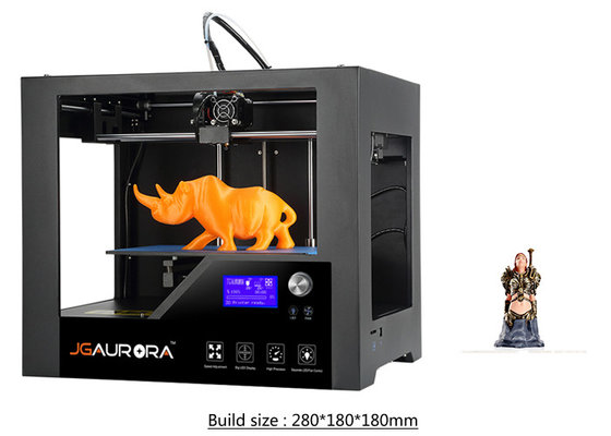 Aluminum Hot Bed High Res 3D Printer Cura Software Led Light With Fan