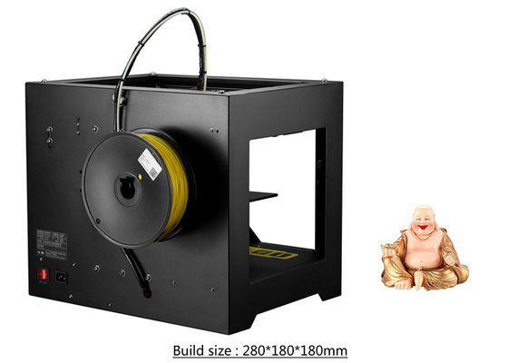 ABS Filament Rapid Prototyping 3D Printer , Black Industrial 3D Printing Machine