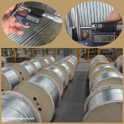 Galvanized steel wire strands guy wire 1/4 inch