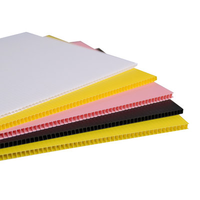48"x96" 4mm Coroplast Sheet for Outdoor Advertising Printing , PP Corrugated Advertising Board