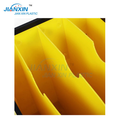 OEM PP Corrugated  Boxes/Plastic Storage Box Made in China /PP Corrugated Yellow Box