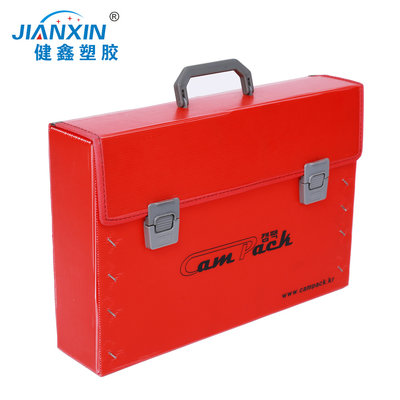 Custom Corrugated Plastic Shipping Box With Handles/ Colored Coroplast Box