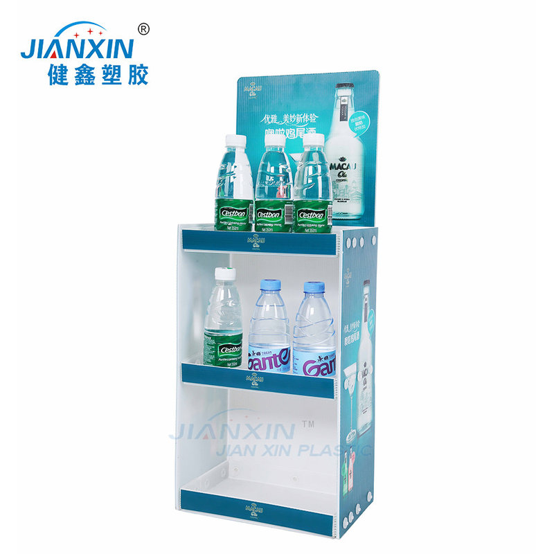 Light Weight / Retail PP Rack UV Printing /Corrugated Plastic Display Stand