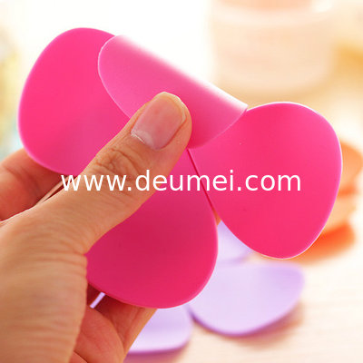 FDA Standard High Quality Custom Flower shaped Recycle Silicon Cup coaster