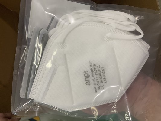 5ply Foldable Kn95 Mask Stock 50000pcs With CE & FDA Certificate No Irritation