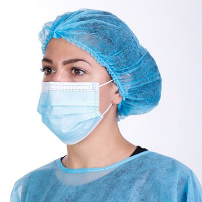 Non Woven Elastic Disposable Earloop Face Mask , Anti-flu Disposable Mouth Mask