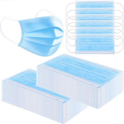 Non Woven Elastic Disposable Earloop Face Mask , Anti-flu Disposable Mouth Mask