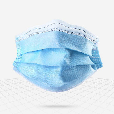 Anti Pollution 3ply Disposable Earloop Face Mask , EO Sterile Disposable Dust Masks