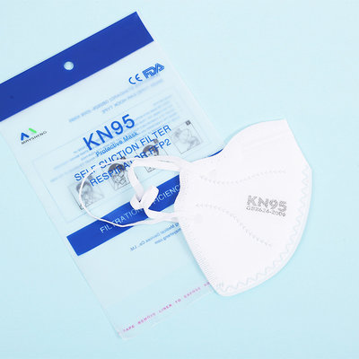 Floding 4 Ply Disposable N95 Face Mask With Earloopwith Nose Clip